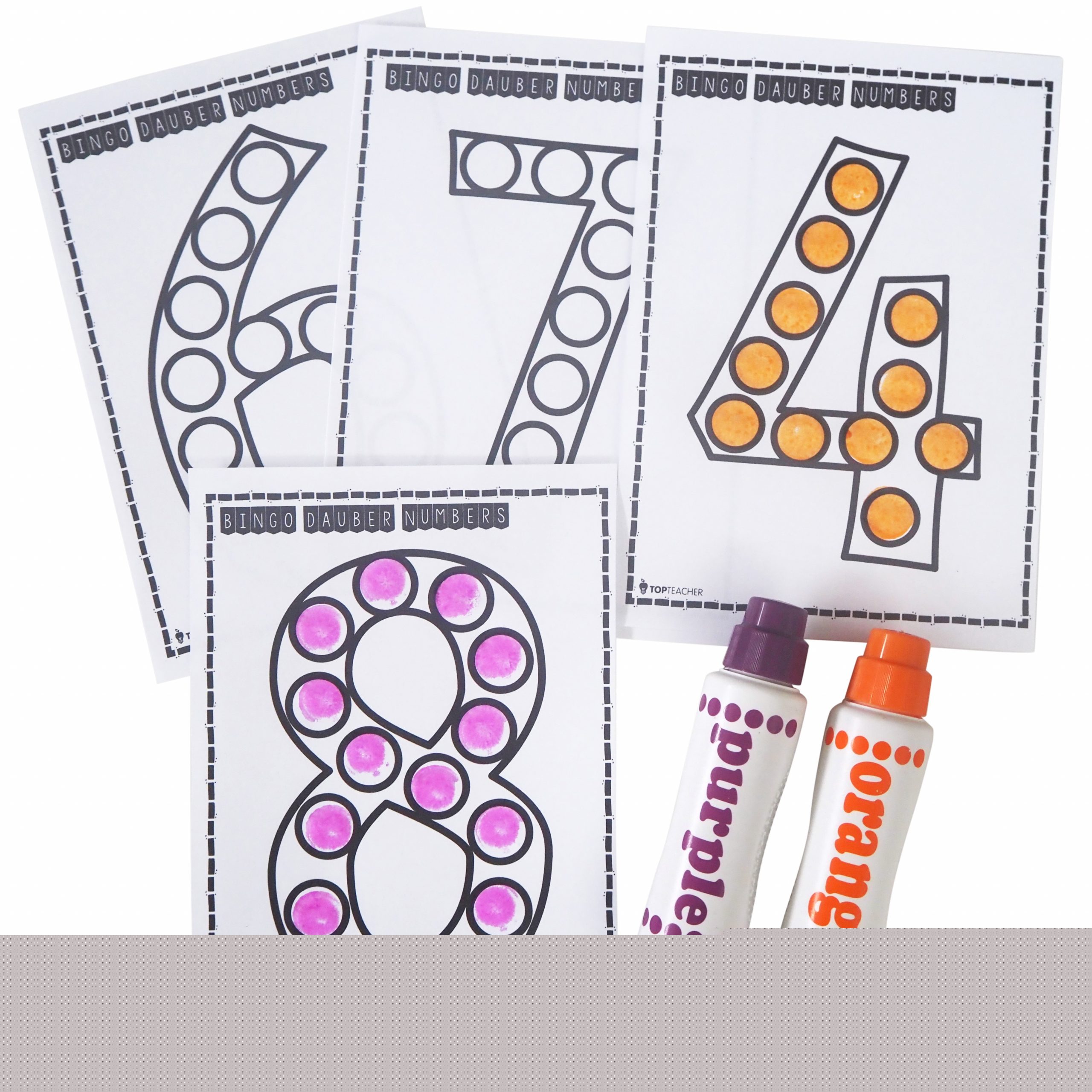 Bingo Dauber Worksheets