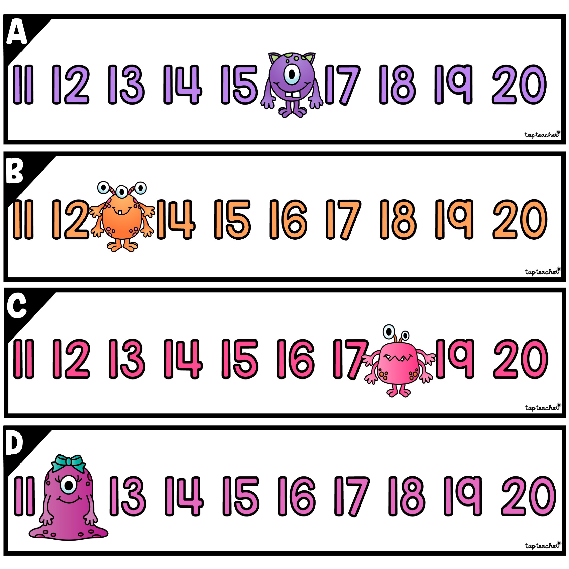 Number Detective 1 20 Top Teacher