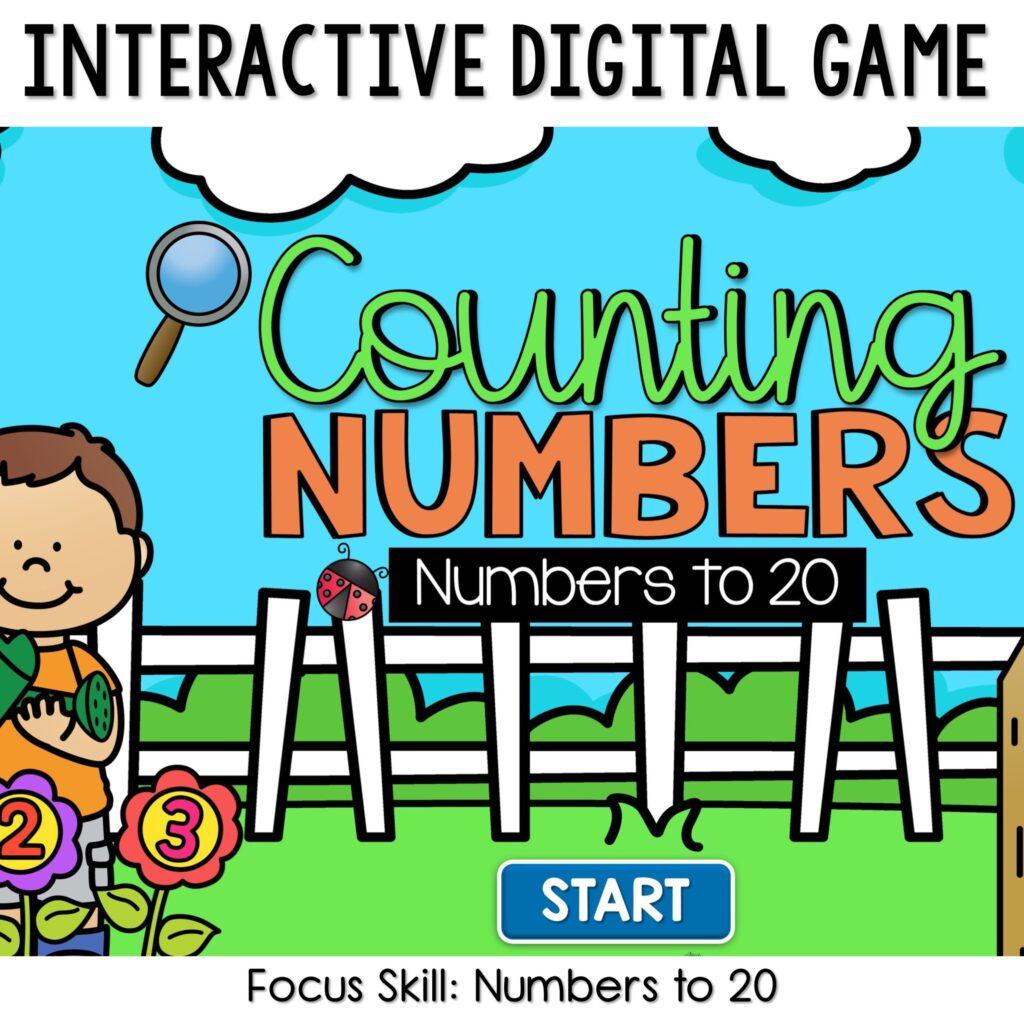 Counting To 20 DIGITAL Top Teacher